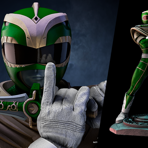 🎬 Wicked Movies Power Ranger Green Sculpture: Tested and ready for 3d ...