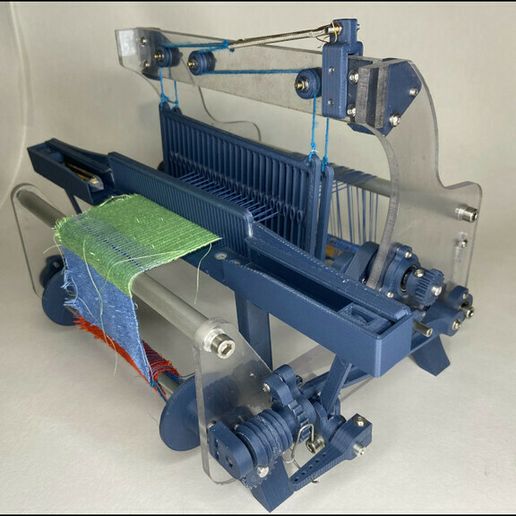🧶 3D printed Power Loom / technical details, how it works, construction ...