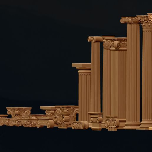 🏛️ column greek roman・ 3D File for 3D printing and CNC machining ...