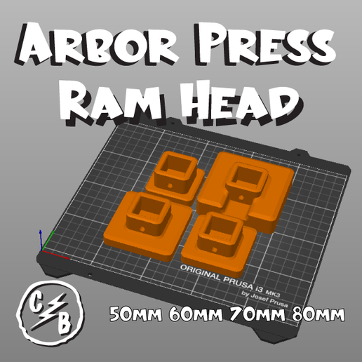 🐏 Arbor Press Ram Head・Free STL File for 3D printing・Cults