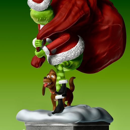 🎄 The Grinch and Max 1/6 scale Christmas・ 3D File for 3D printing・Cults