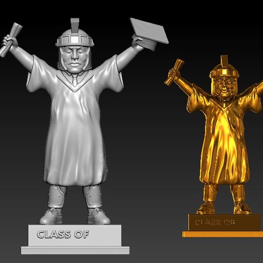 🎓 GRADUATION MASCOT Michigan State University - 3D PRINT・ STL File for ...