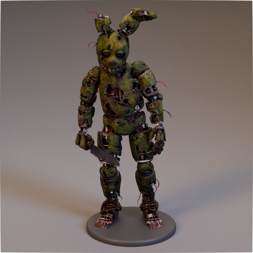 😵 Springtrap Figure - Dead by Daylight・ STL File for 3D printing・Cults