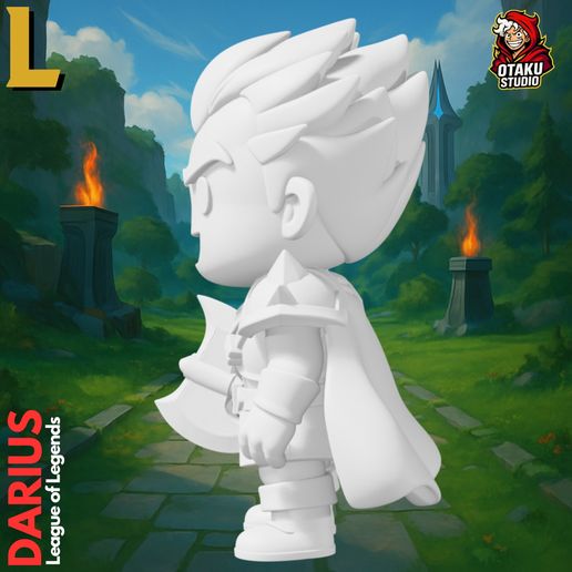 🎨 Chibi Darius - League of Legends Fan Art 3D Model・ STL File for 3D ...