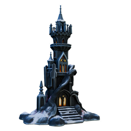 🗿 Frozen Arcane Watchtower – Stylized Fantasy Tower・ STL File for 3D ...