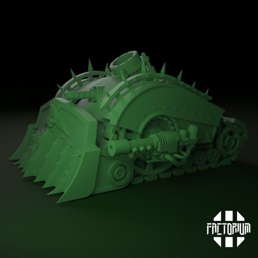 🪖 Crawler Tank With Plague Mortar・ 3MF File for 3D printing・Cults