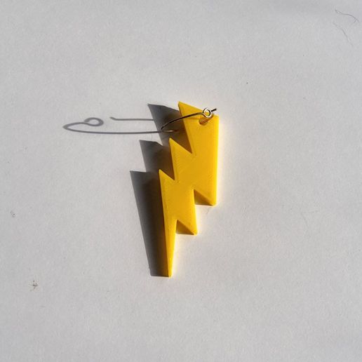 🌩️ THUNDER PENDANT OR KEYCHAIN, QUICK TO PRINT・ STL File for ・Cults