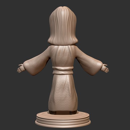 ️ Stylized Jesus Figurine 3d print model・ STL File for 3D printing・Cults
