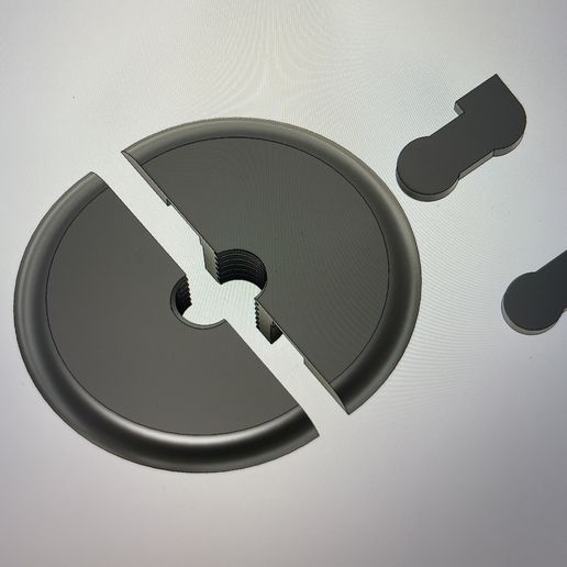 👽 3/8" threaded rod ceiling flange finish plate・Archivo STL para ...