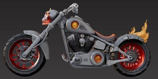 👻 Cursed Ghost Chopper Motorcycle (STL Format)・ STL File for 3D ...