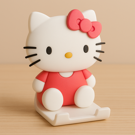 👋 Hello Kitty Phone Holder!・ STL File for 3D printing・Cults