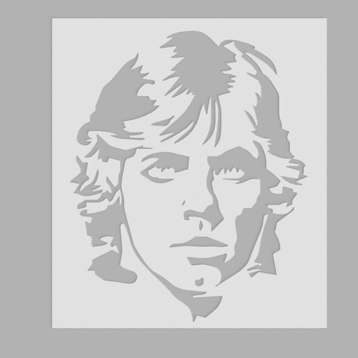 luke skywalker stencil