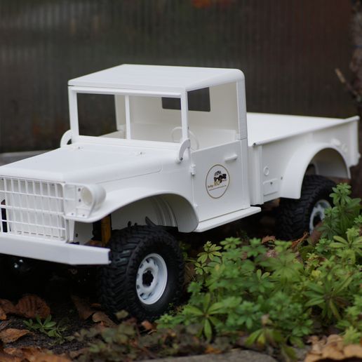 🚚 LIKE DODGE M37 1/4 TON TRUCK - BODY FOR RC4WD TF2 LWB 313MM CHASSIS ...