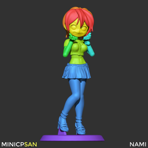 👩 Mini Nami Enies Lobby Outfit 01 - Figura Anime One Piece - Impresión ...