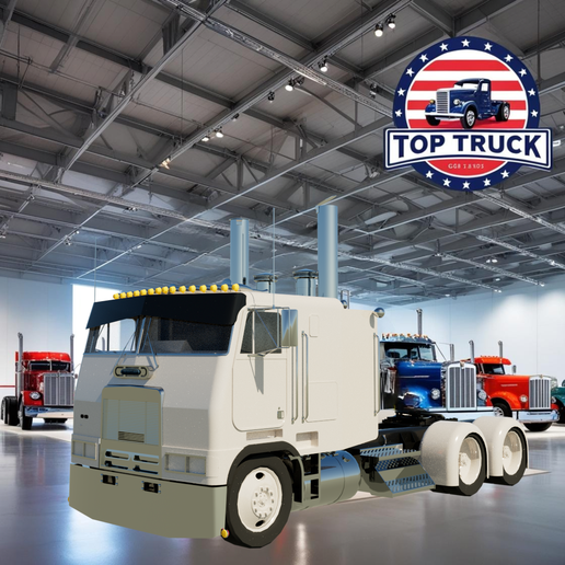 🚗 1997 Freightliner FLB COE・ 3D File for 3D printing・Cults