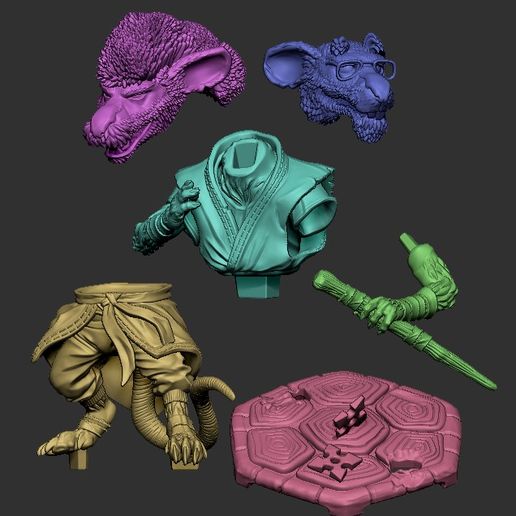 🐀 Master Splinter・ STL File for 3D printing・Cults