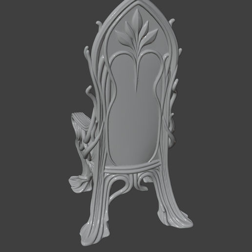 🧝 Elven Throne・ STL File for 3D printing・Cults