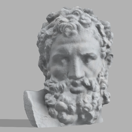 👤 Herakles Wall Mounted Bust - Two Option Hanging System - Screw or ...