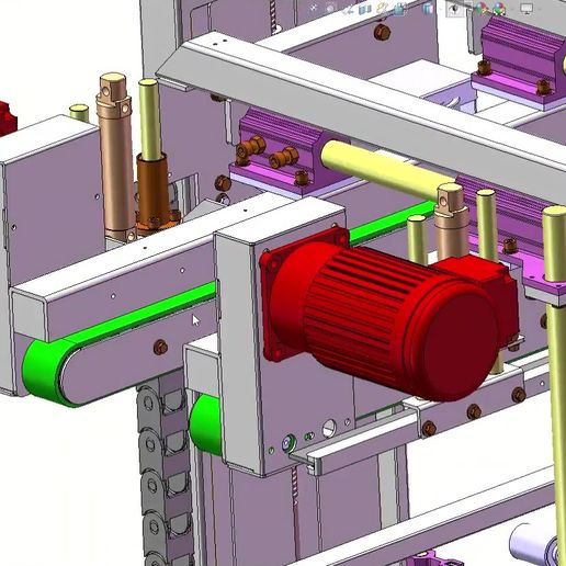 📦 3D CAD Model L-Type Carton Edge Sealer | High-Speed Corner Box ...