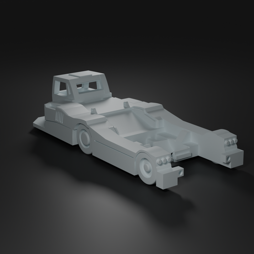 🔙 Goldhofer AST-2p/x 1:200 Airport Push Back Tractor・ STL File for 3D ...