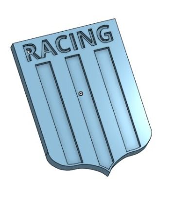 Arquivo grátis STL escudo cuadro racing 👽 ・modelo para impressão 3D ...