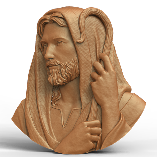 3D file 3D Model STL File for CNC Router Laser & 3D Printer 2604 Jesus ...
