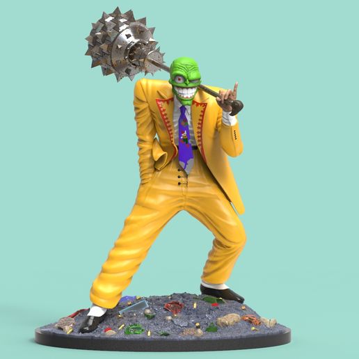 🐺 the mask - big head figure・ STL File for 3D printing・Cults