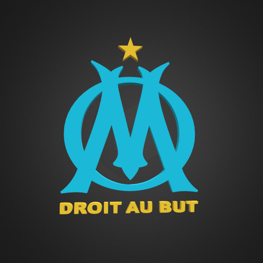 🛡️ Bouclier Shield Escudo Olympique de Marseille 3D・ STL File for 3D ...
