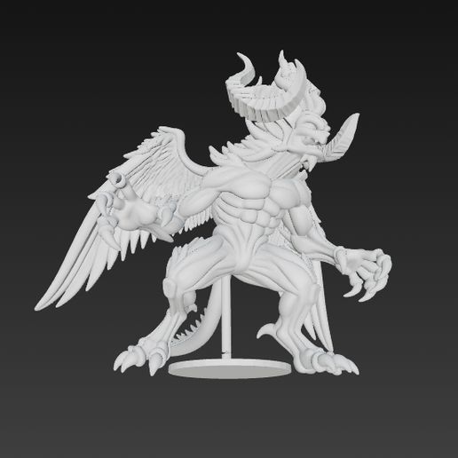 🤴 Flame-Headed Dreadlord - Mythical Demon King 3D Print Model・ STL File ...