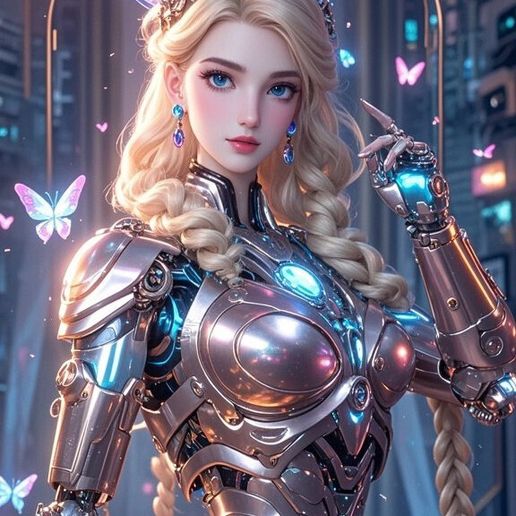 👸 Rosegold Mech Princess - Sena・Free STL File for 3D printing・Cults