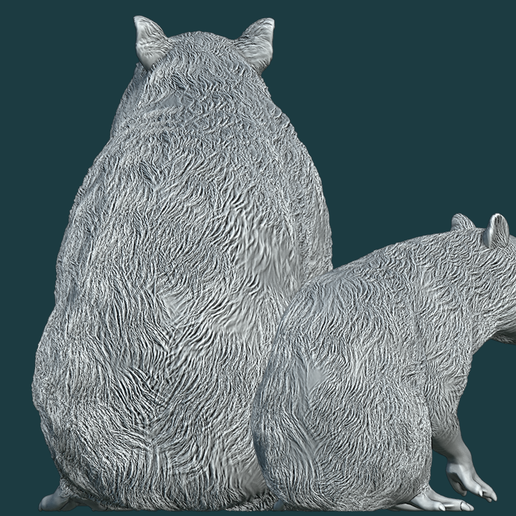 STL file Capybara 👽 ・3D printer model to download・Cults