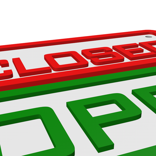 🚪 OPEN CLOSED DOOR SIGN BOARD FOR 3D PRINT & CNC・ STL File for ・Cults