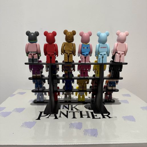 💯 Display stand for Bearbrick 100% (for 1/2/3/4/5/6 + display)・ STL File for 3D printing・Cults