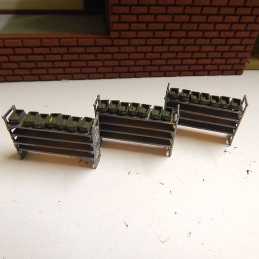 STL file Storage rack in TT scale 1:120 with individual boxes 🏗 ・3D ...