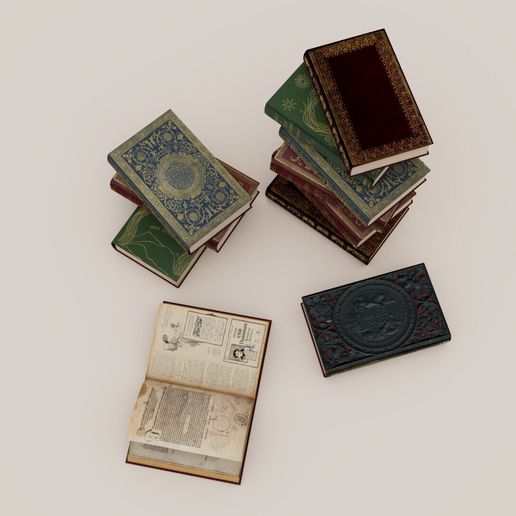 3D file Old Books 👴 ・3D printing idea to download・Cults