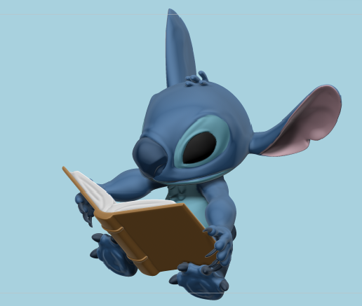🏖️ Stitch - reading - Photo holder - Souvenir holder・ STL File for 3D ...