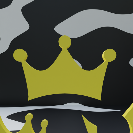 👑 2D Crown Collection・ STL File for 3D printing・Cults