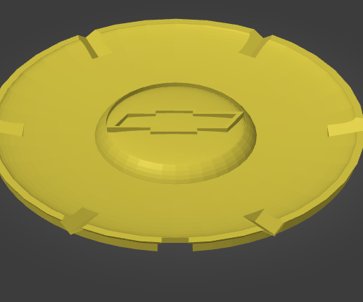 🧢 Chevy rim cap・ STL File for 3D printing・Cults