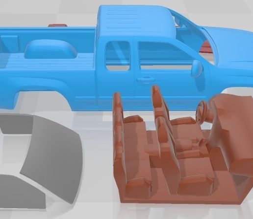 🚙 Chevrolet Colorado Extended Cab Printable Car・ 3D File for 3D ...