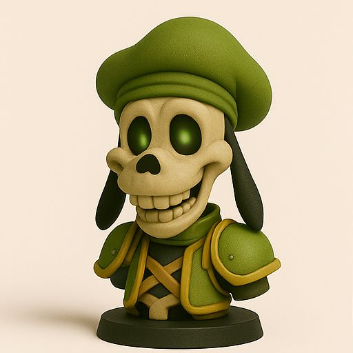 💀 Goofy Skull Bust・ STL File for 3D printing・Cults