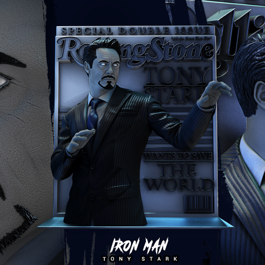 🗿 Wicked Tony Stark Wall: Tested and ready for 3d printing・ 3D File for ...