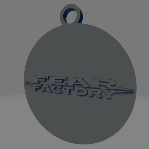 STL file Fear Factory Keychain 🧑‍🏭 ・Template to download and 3D print・Cults