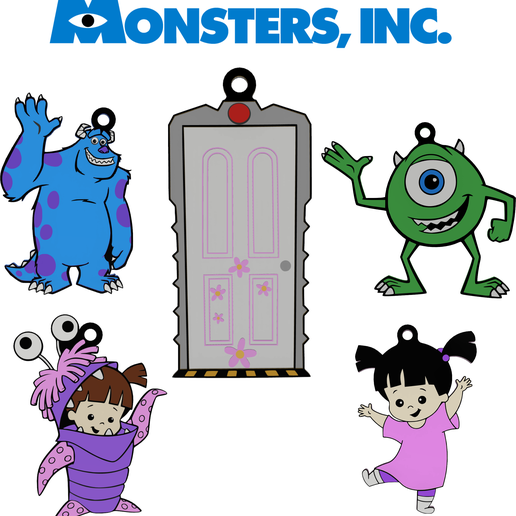 👹 Monster INC Keychain・ STL File for 3D printing・Cults