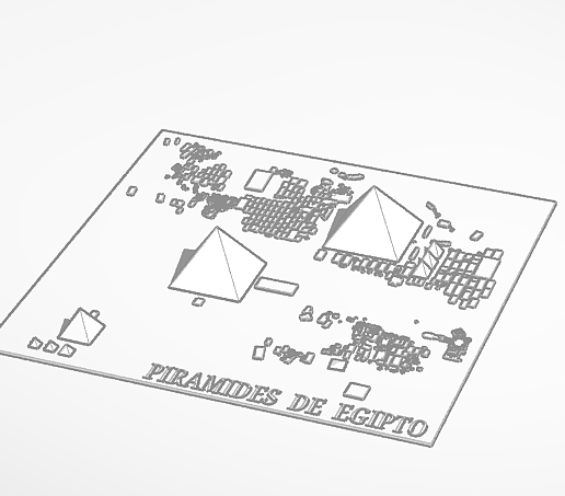 🇪🇬 Pyramids of Egypt Giza, Chephren, Mykerinos・ STL File for 3D ...