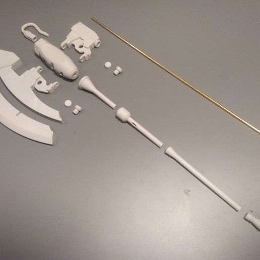 🦅 Zaku Origin Giant Heat Hawk (MG 1/100) [Pre-Supported]・ 3D File for ...