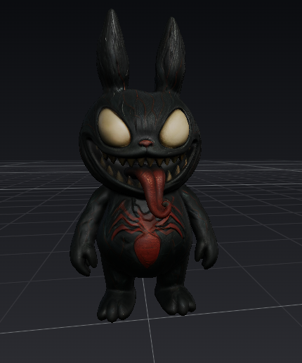 🗿 LABUBU - Venom・ STL File for 3D printing・Cults