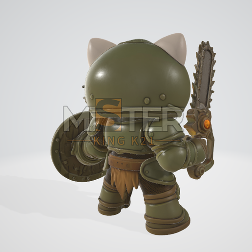 👋 Hello Kitty Doom The Dark Ages Cosplay・ 3D File for 3D printing・Cults