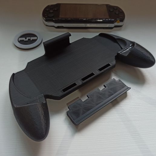 🦸 PSP 2000 + 3000 GRIP [EASY PRINT].・ STL File for 3D printing・Cults