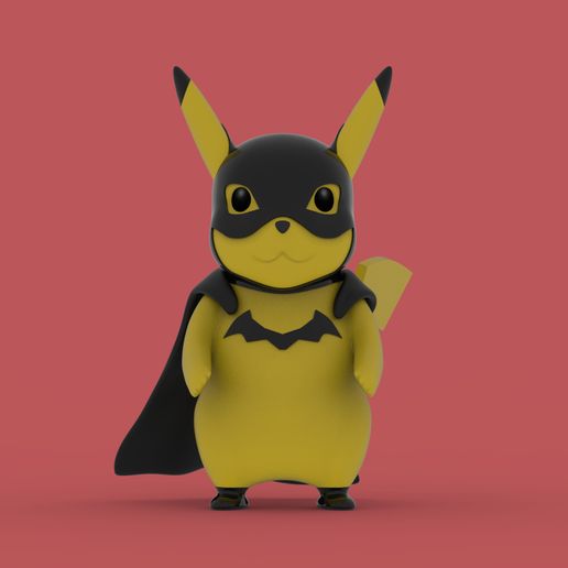 Free 3D file POKEMON PIKACHU BATMAN 🐉 ・3D printing model to download・Cults
