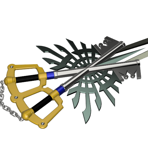 🥰 X-Blade Keyblade STL FILES [Kingdom Hearts]・ 3D File for ・Cults